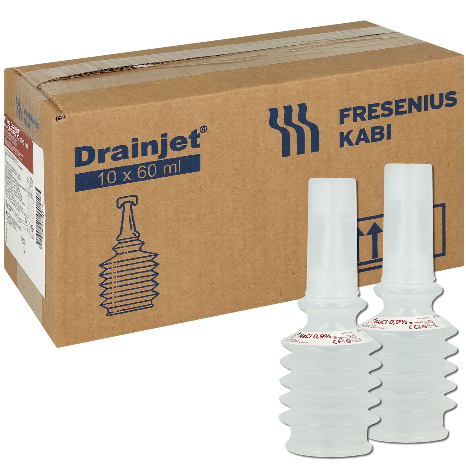 Freka Drainjet Kochsalzlösung NaCl 0,9% ISO - 60 ml - 10 St. | PZN 03031679