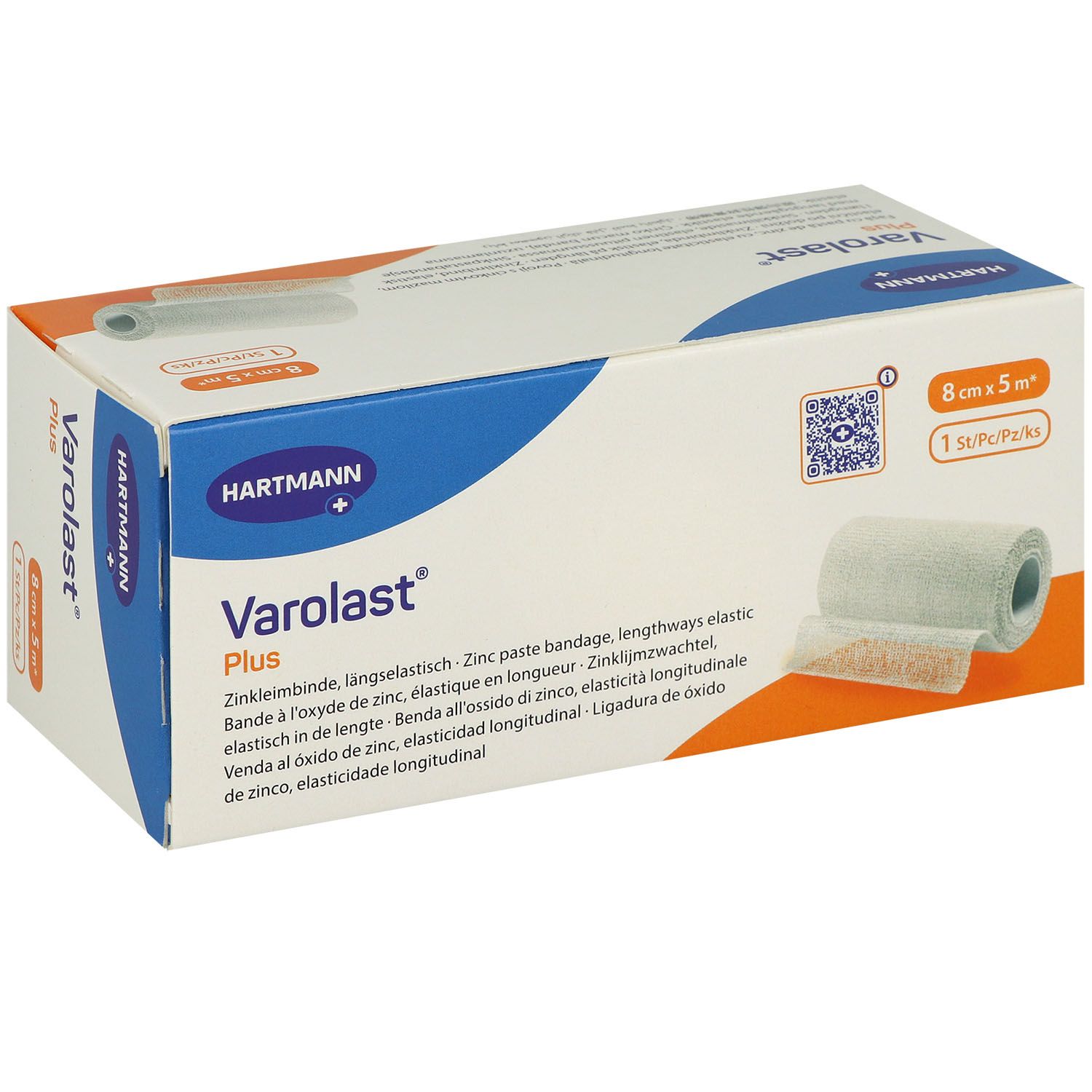 Varolast Plus Zinkleimbinde 8 cm x 5 m - 1 St. | PZN 02667234