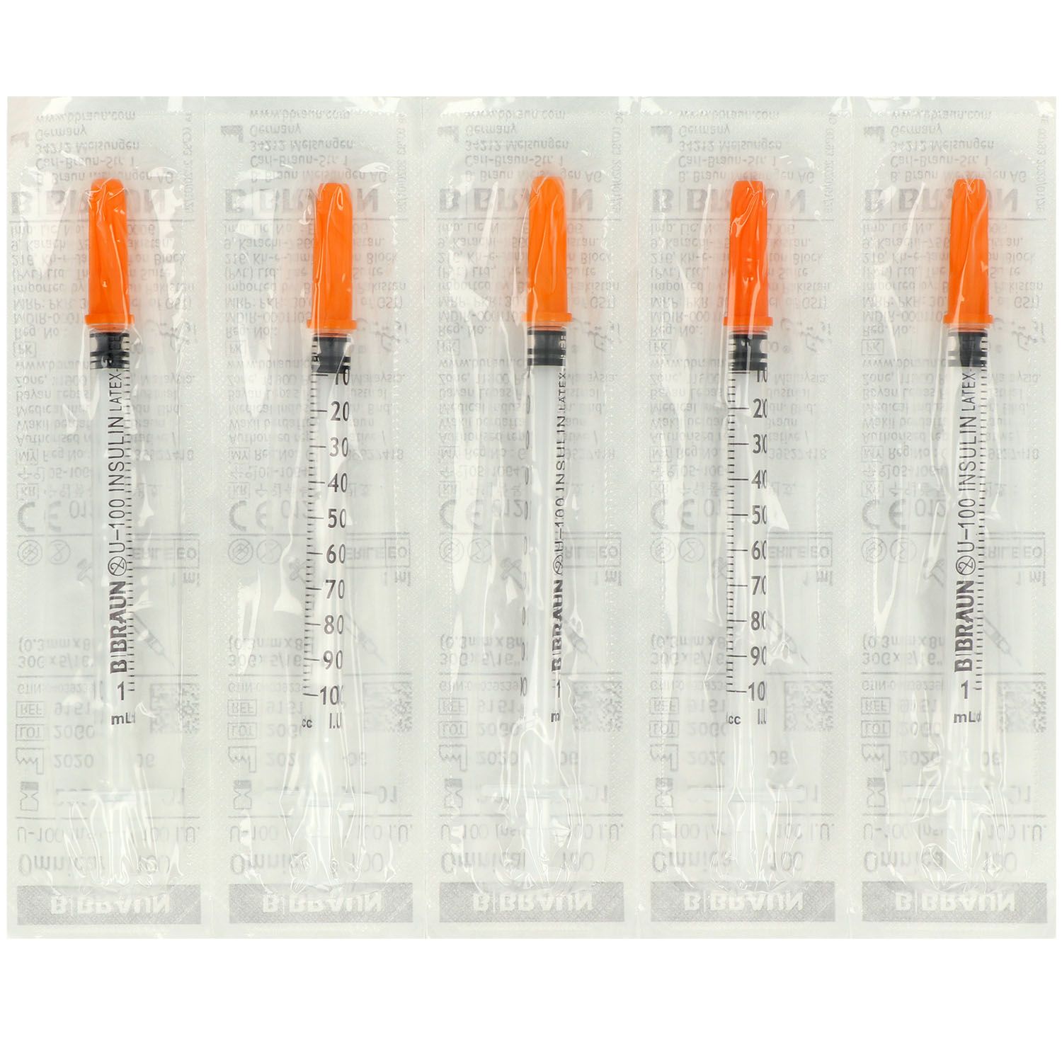 Omnican 100, U-100 Insulinspritze mit Kanüle G30 x 8 mm - 100 St. | PZN ...