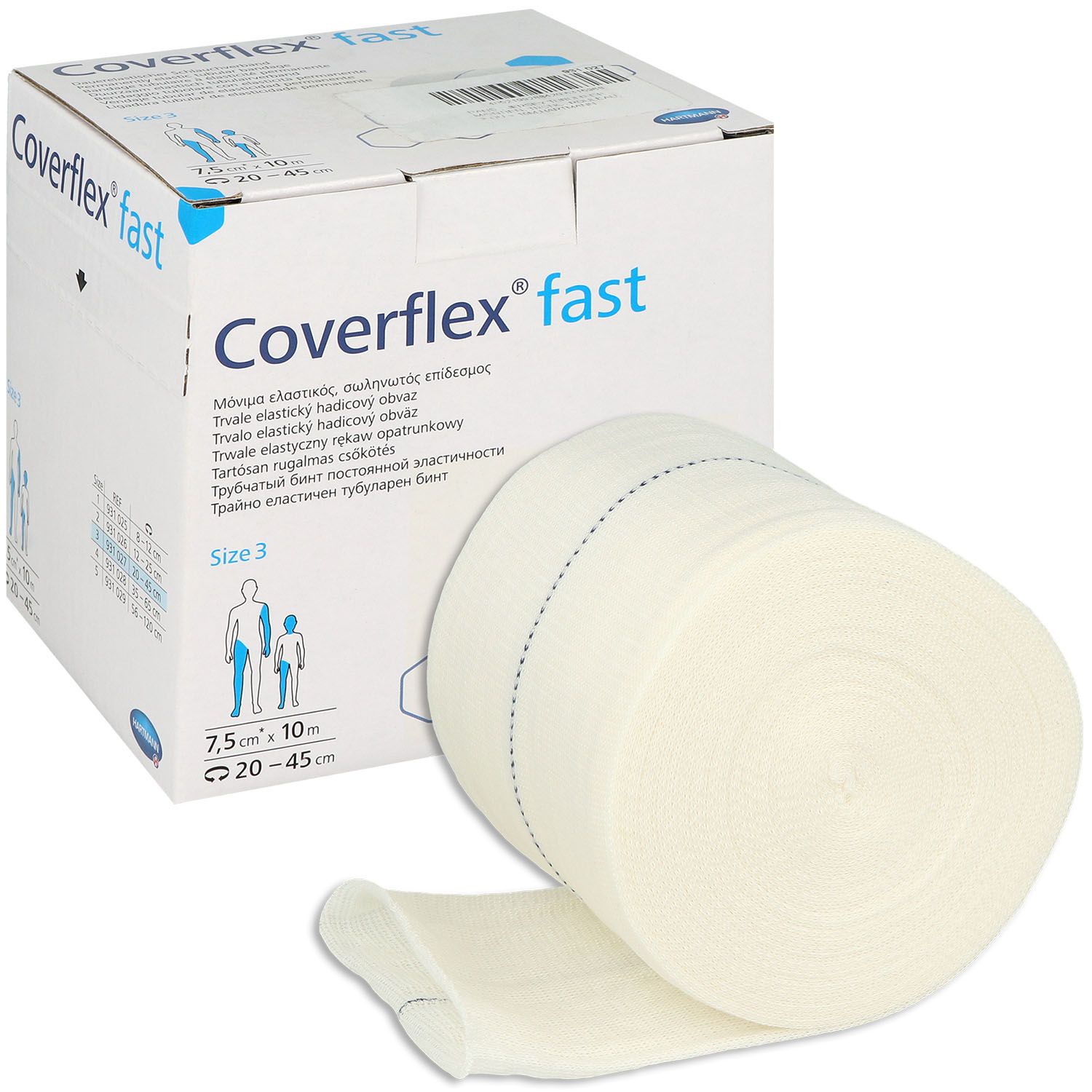 Coverflex fast ️ Gr. 3 - 7.5 cm x 10 m - 1 St. | PZN 13828321