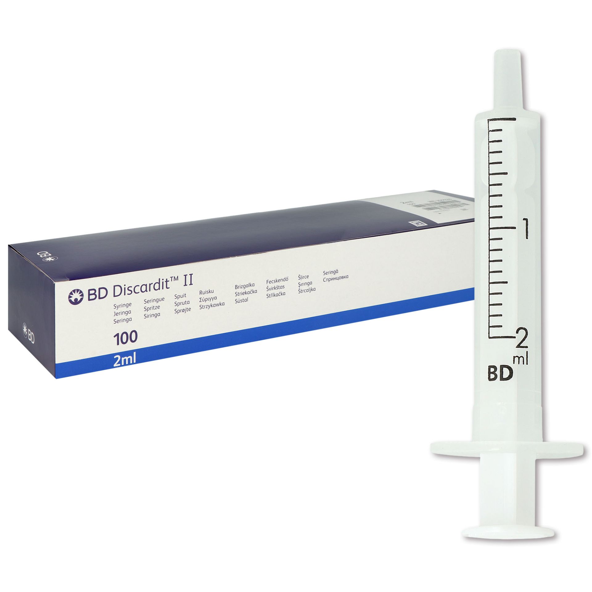 BD Discardit II Einmal-Spritzen ️ 2 ml - zentrisch - 100 St. | PZN 03626800