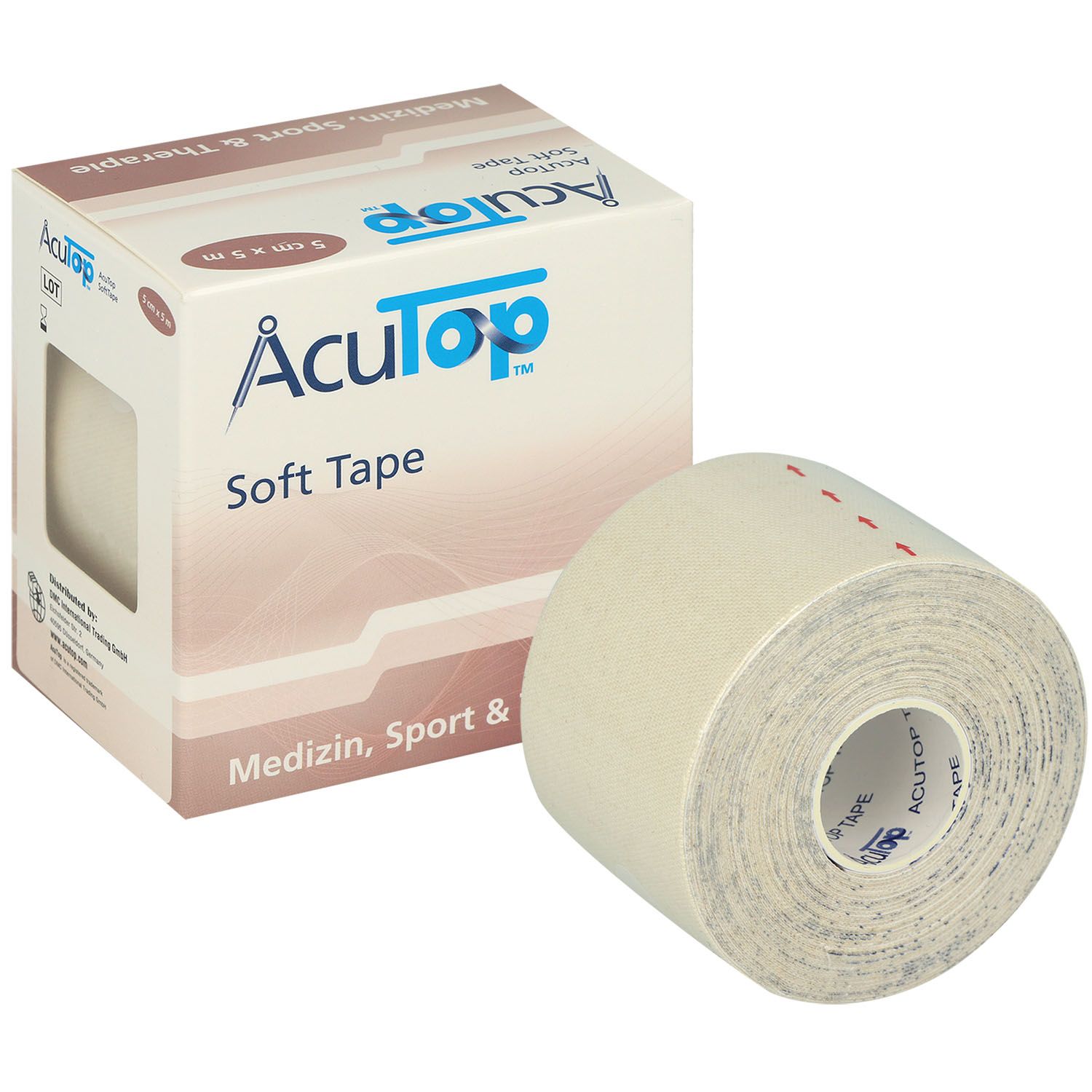 AcuTop Soft Tape weiß ️ 5 cm x 5 m - 1 St. | PZN 17821451