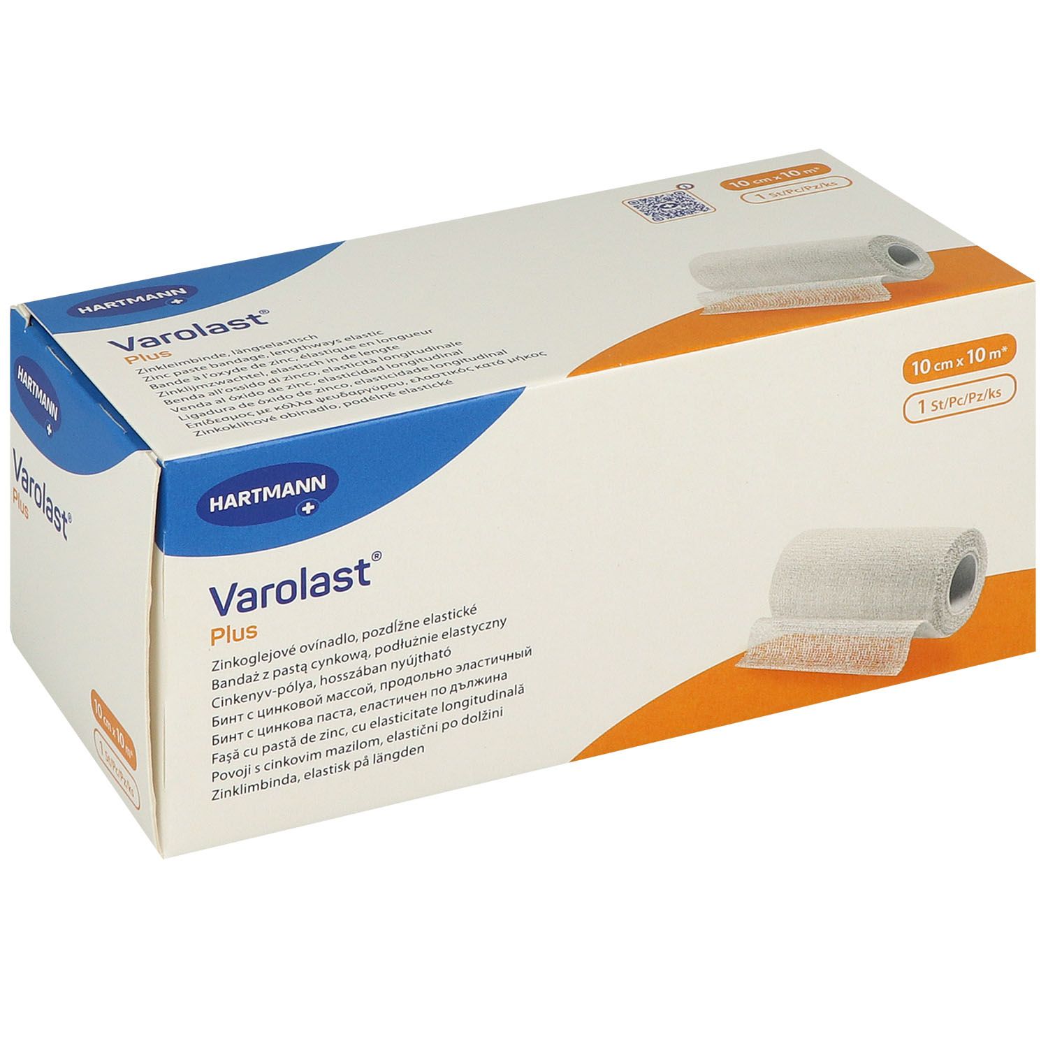 VAROLAST Plus Zinkleimbinde 10 cm x 10 m - 1 St. | PZN 02667286
