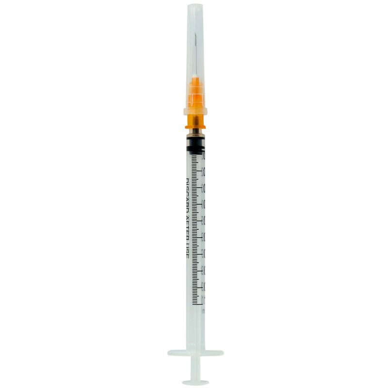 Tuberkulinspritze 1 ml mit Kanüle 25 G (100 St.) von Teqler