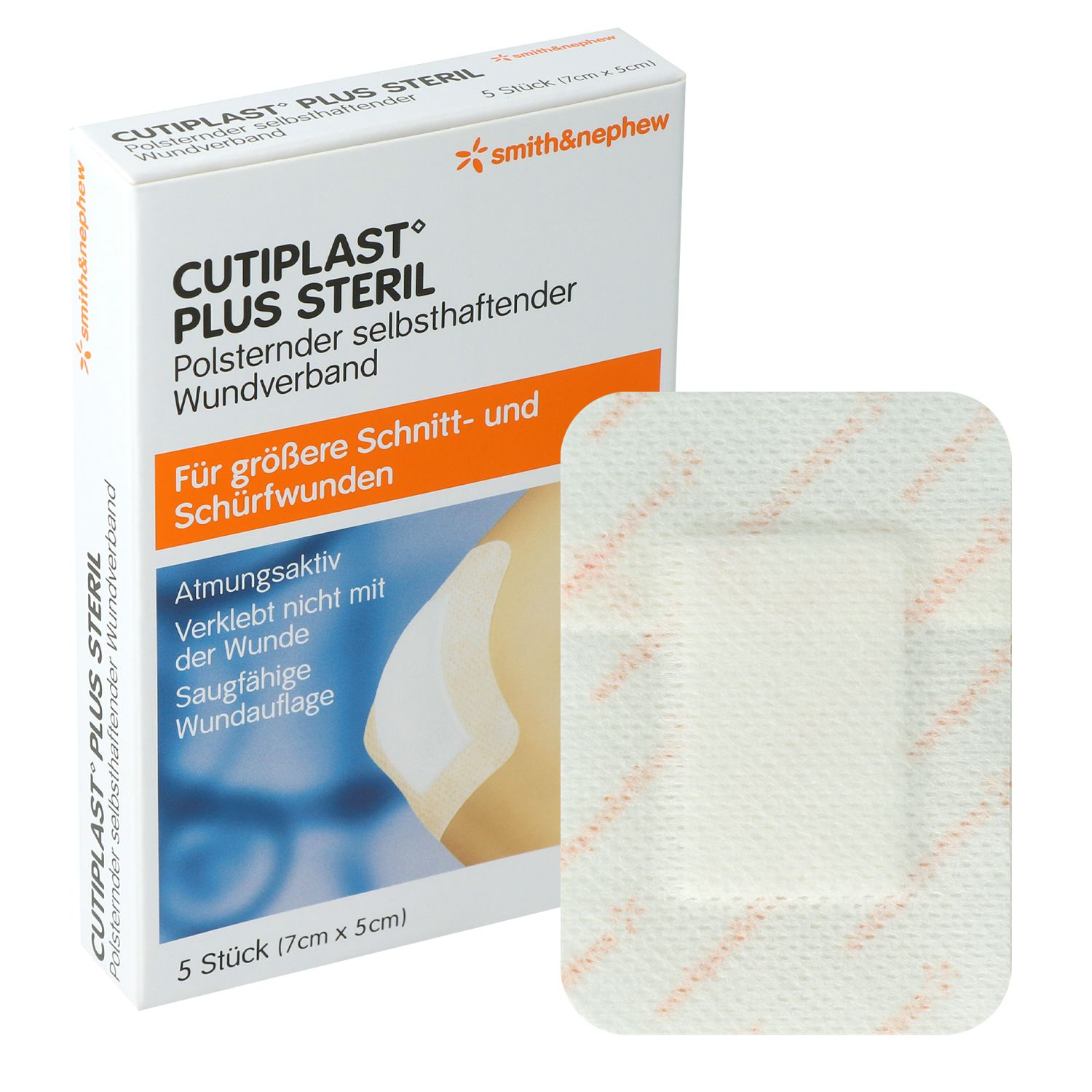 Cutiplast Plus Steril 5 x 7 cm - 5 Stück | PZN 09732638