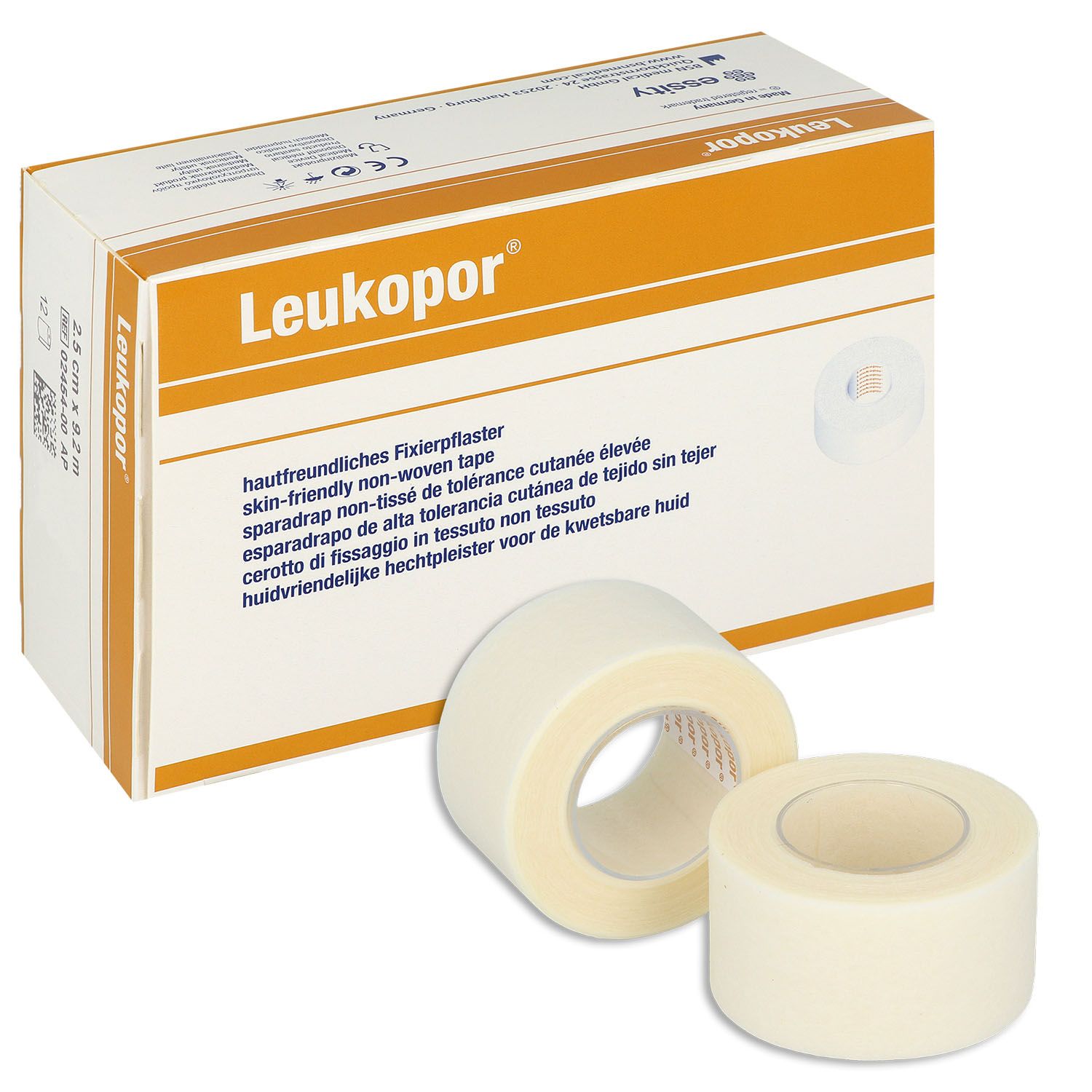 Leukopor ️ 2,5 cm x 9,2 m - 12 St. | PZN 04593617